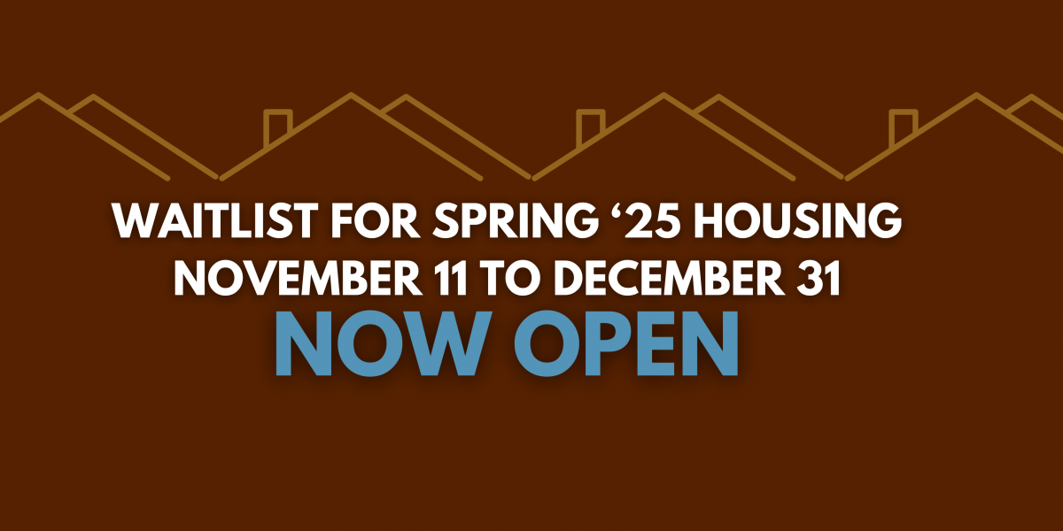 Spring Housing 2025 | Auxiliary Services